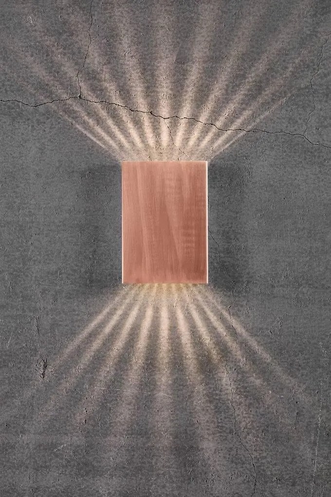 NOR 2019051030 Venkovní nástěnné svítidlo Fold 15 2x5W LED měď čirá - NORDLUX