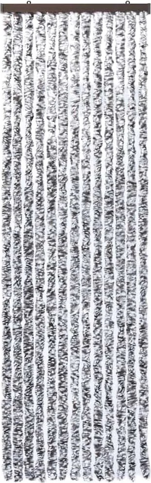 Závěs proti hmyzu hnědý a béžový 56 x 185 cm Chenille 284276