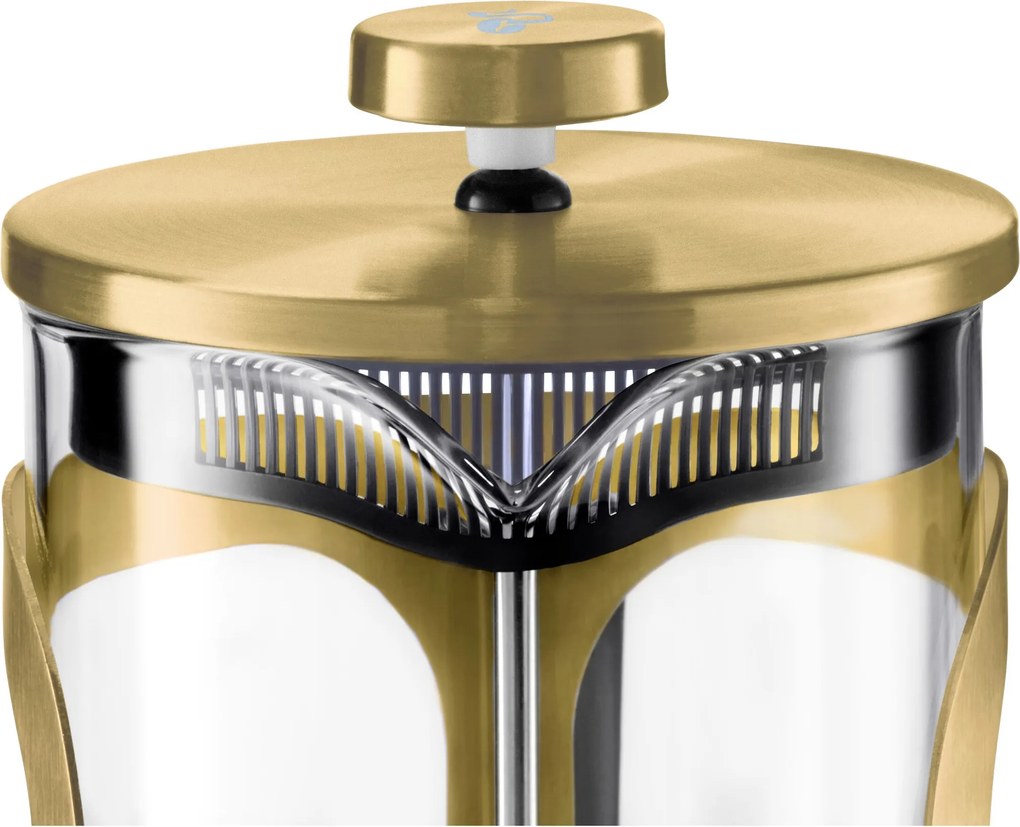 Tchibo - Konvička french press 800 ml, 6 šálků, zlatá