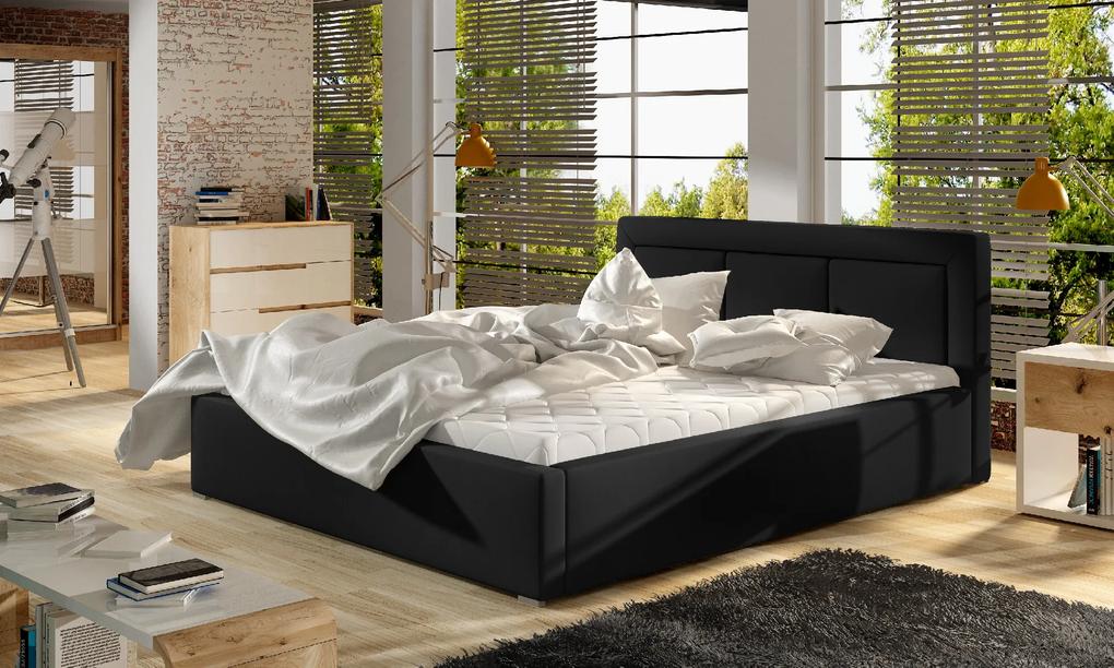 Eltap Čalouněná postel Belluno s úložným prostorem Materiál a barva potahu: Soft 17 - bílá, Rozměry (cm): 140x200