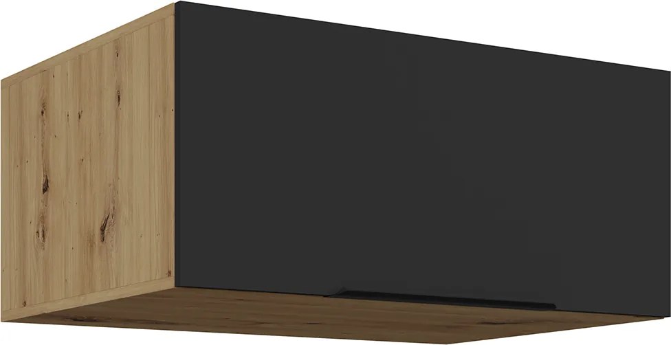 ARIA ac | horní skříňka 80 NAGU-36 1F výklopná | 80 cm | HLUBOKÁ | ANTI FINGERPRINT povrch | artisančerná
