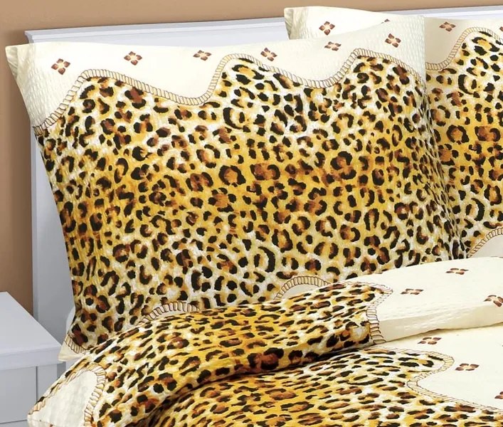 Bellatex Povlečení krepové Leopard vzor velikost 140x200, 70x90 cm