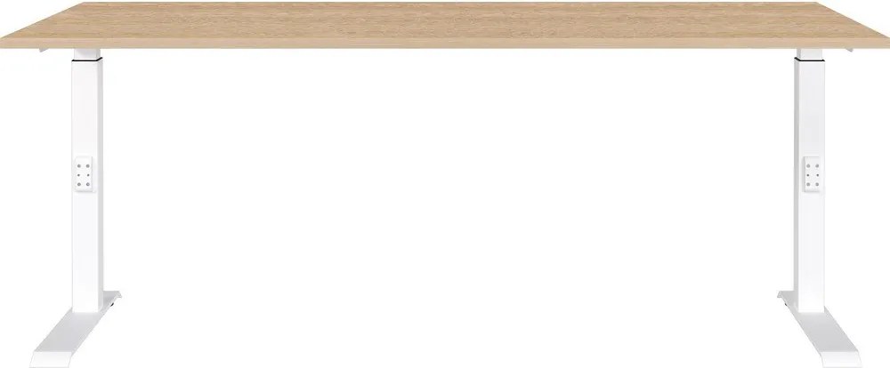 Polohovací pracovní stůl s deskou v dubovém dekoru 80x180 cm Downey – Germania