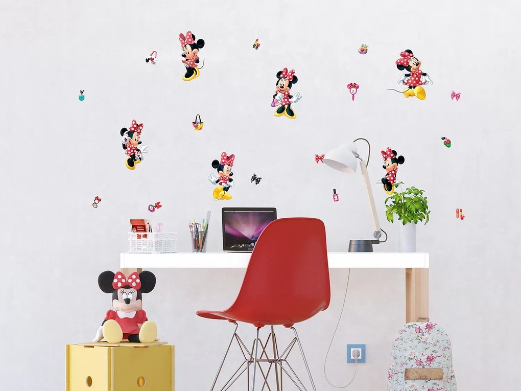 Dětská samolepka na zeď Minnie Mouse, Disney | 30 x 30 cm | DDKS 3813
