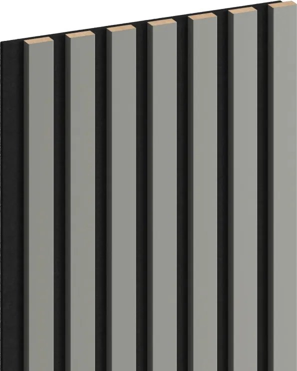 Mexen Lam-F akustické stěnové lamely 275 x 31,5 cm, plsť 6 mm, Šedá Mat - S105-275317-2812-052