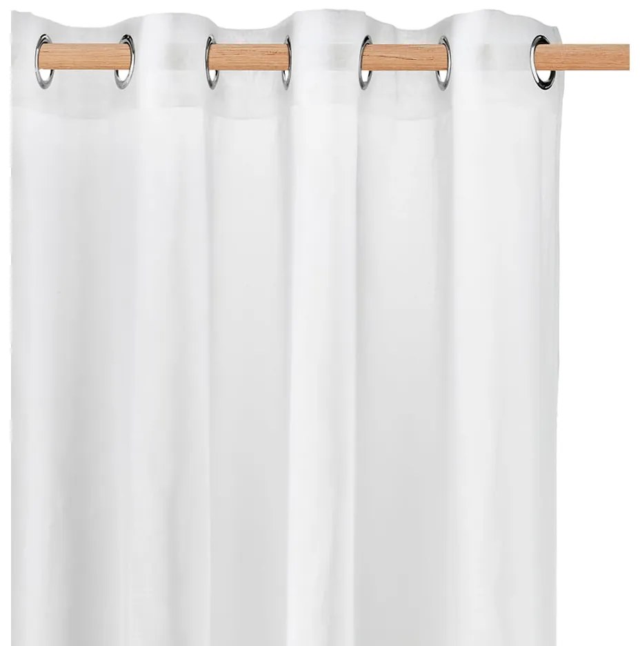 Room99 Záclona na kroužcích Novelia Barva: Bílá, Velikost: 140 x 230 cm
