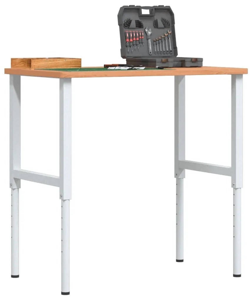 Pracovní stůl 100 x 60 x (71,5–98) cm masivní buk obdélníkový 3309706