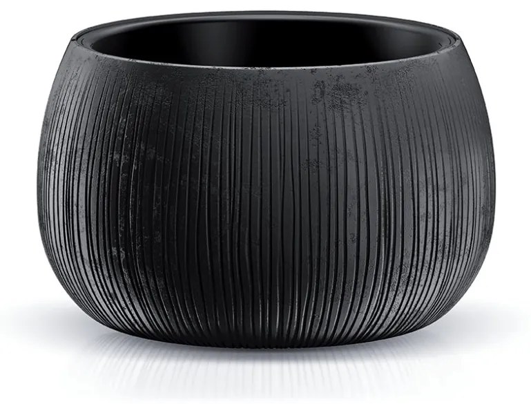 PROSPERPLAST Květináč - BETON BOWL Průměr: 37 cm, Barva: beton