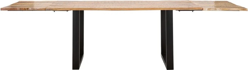 Rozkládací jídelní stůl Ingenue 180-280 cm hnědý / černý