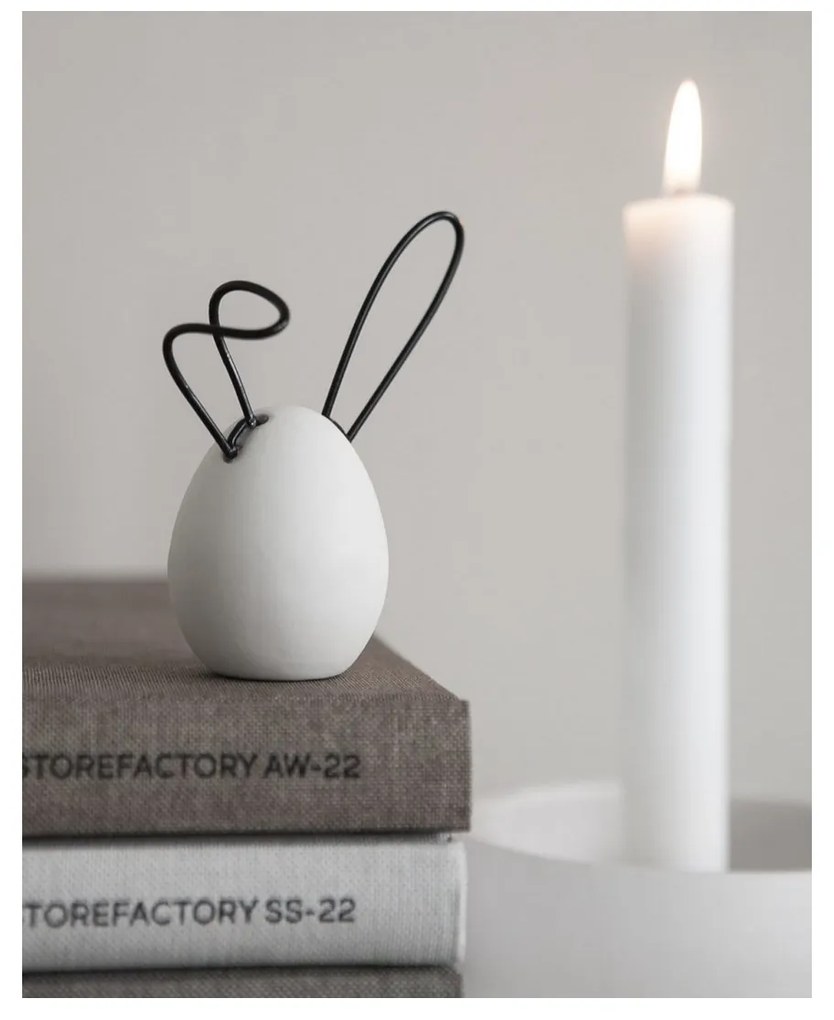 Keramická velikonoční dekorace Linnea White 9 cm Storefactory Scandinavia
