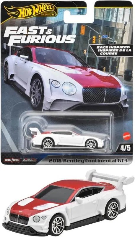 Mattel hw premium fast & furious 2018 bentley continental gt3 4/5