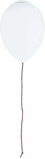 Ozcan Stropní skleněné světlo bílý balonek 27cm 3217-1.01