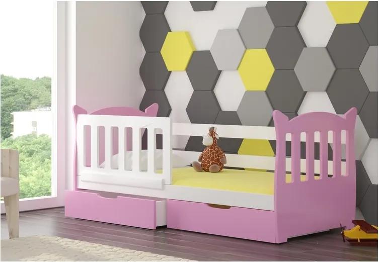 Nábytek Elegance Dětská postel LEJLA růžová