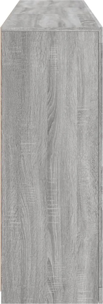 Příborník s LED osvětlením šedý sonoma 162 x 37 x 100 cm 3209147
