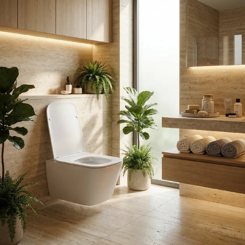 Rea, Závěsná WC mísa REA Julio Rimless, REA-C4803