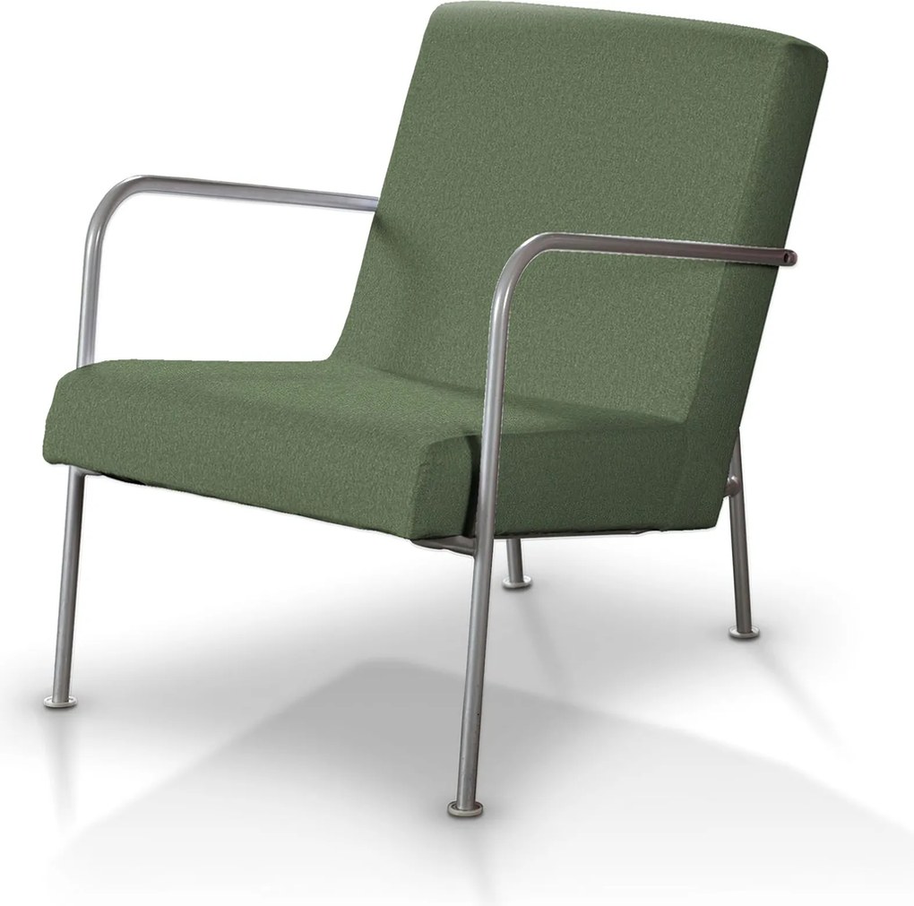 Potah na křeslo Ikea PS barva zelená látka pletený vzor