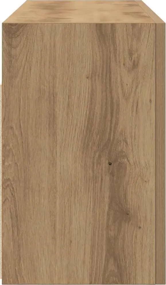 vidaXL Koupelnová nástěnná skříňka 80 x 25 x 40 cm kompozit [860093] Barva: Černá