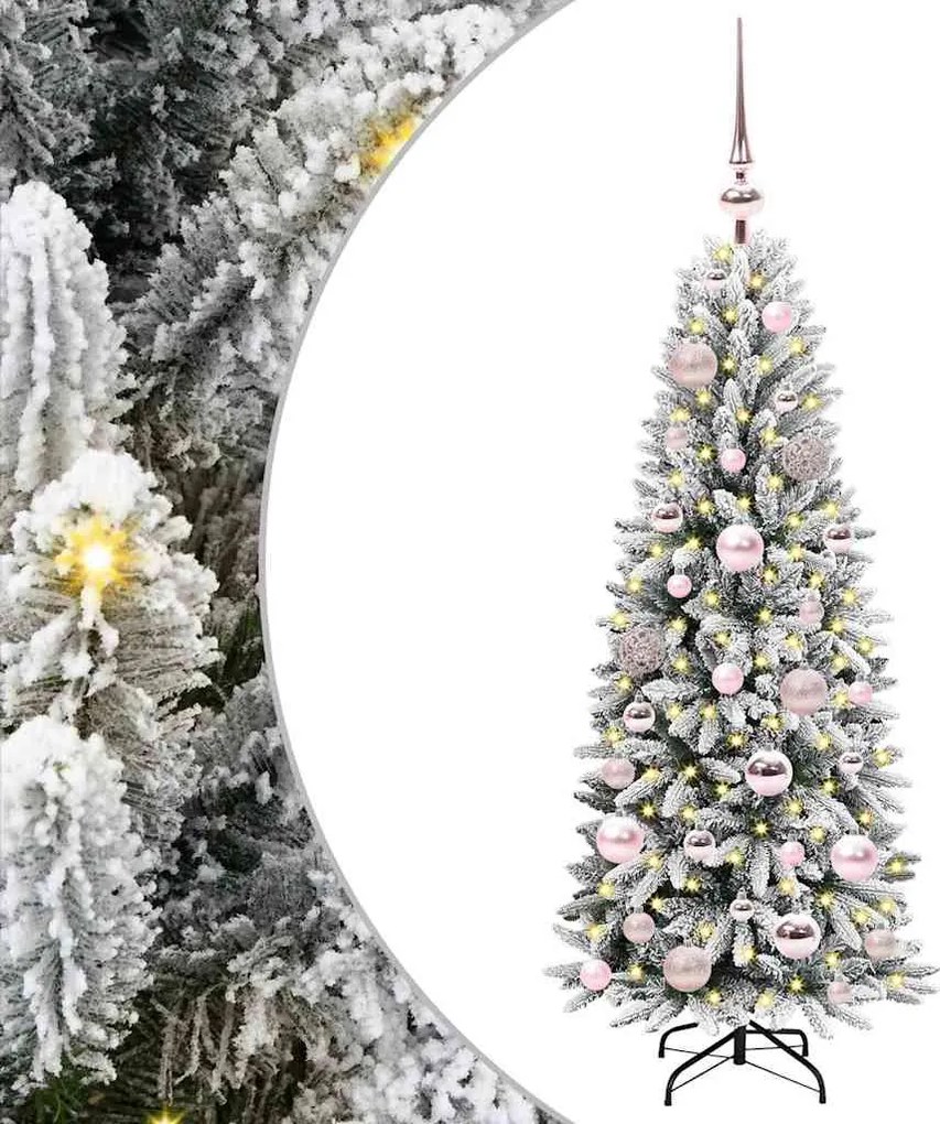 Umělý vánoční stromeček Bílá 120 cm PVC, plast, ocel a PE 3396023