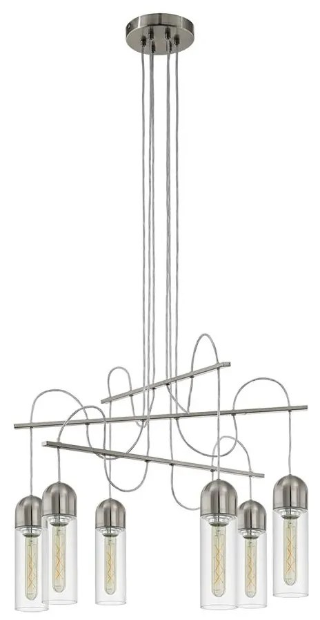 Eglo 96943 - LED Lustr na lanku ZACHARO 6xE27/4W/230V