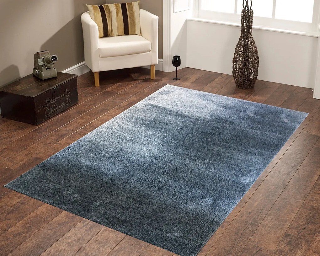 BE Koberec Microsofty 8301 LIGHT BLUE - modrý obdélníkový Rozměr: 200x290 cm