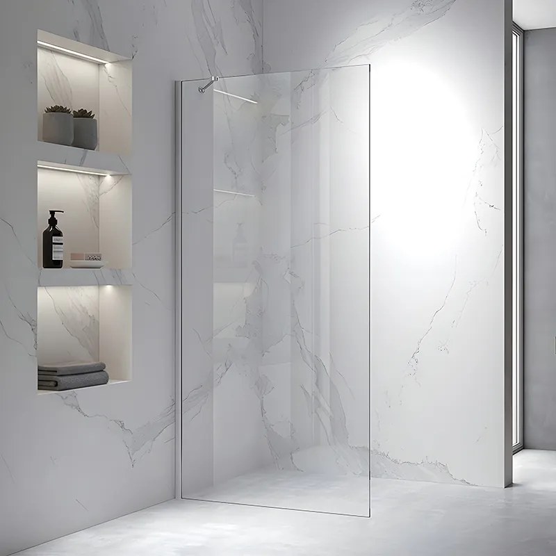 BPS-koupelny Sprchová zástěna Walk-in HYD-WI24 100 chrom - bez vaničky