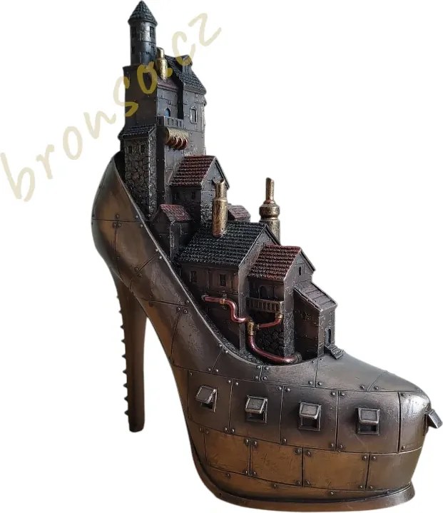 Steampunková bota – vesnice na vysokém podpatku, Veronese WU76936