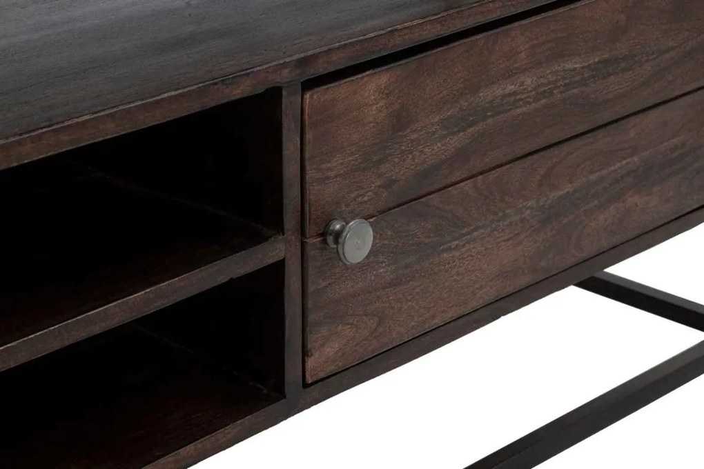 Designový TV stolek Yashpal 120 cm hnědý