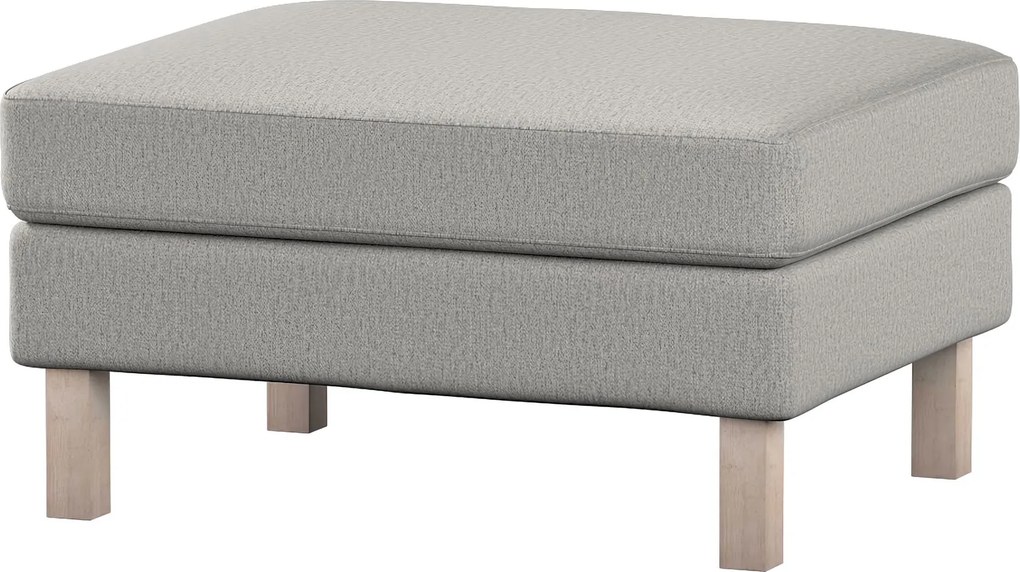 Potah na podnožku IKEA Karlstad barva šedá látka pletený vzor
