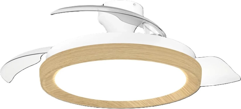 PH 8721103128294 Bliss DC stropní ventilátor a svítidlo 28W+35W dřevo - PHILIPS