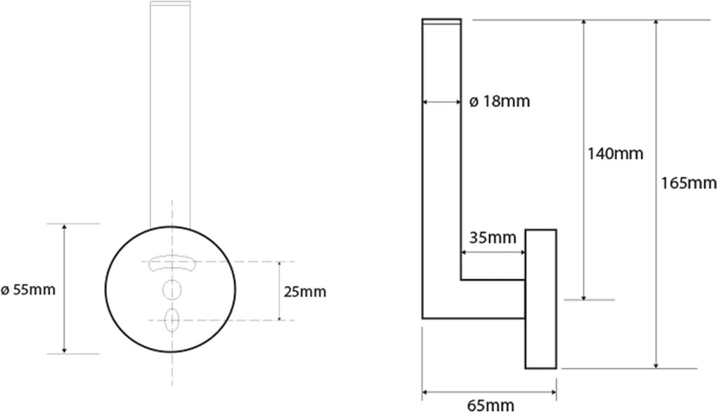 Sapho, X-ROUND držák toaletního papíru rezervní, chrom, XR701