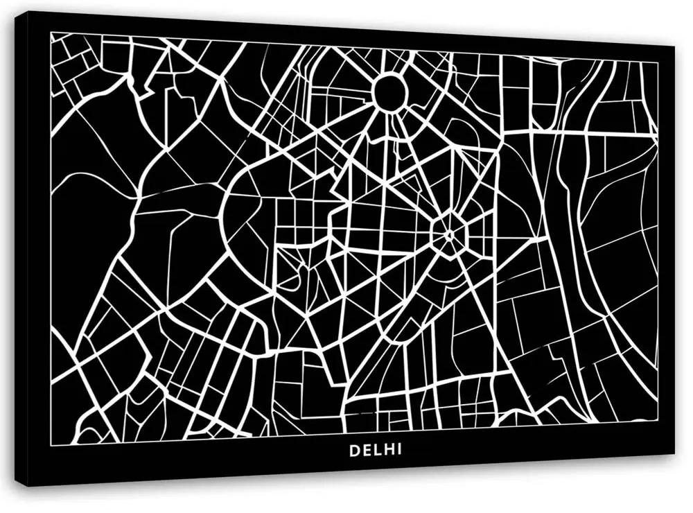 Gario Obraz Plán města Dillí Rozměry: 100 x 70 cm, Provedení: Obraz na plátně