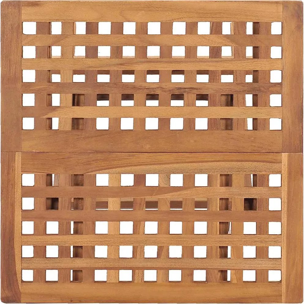 Skládací zahradní stolek 50 x 50 x 50 cm masivní teakové dřevo 315454