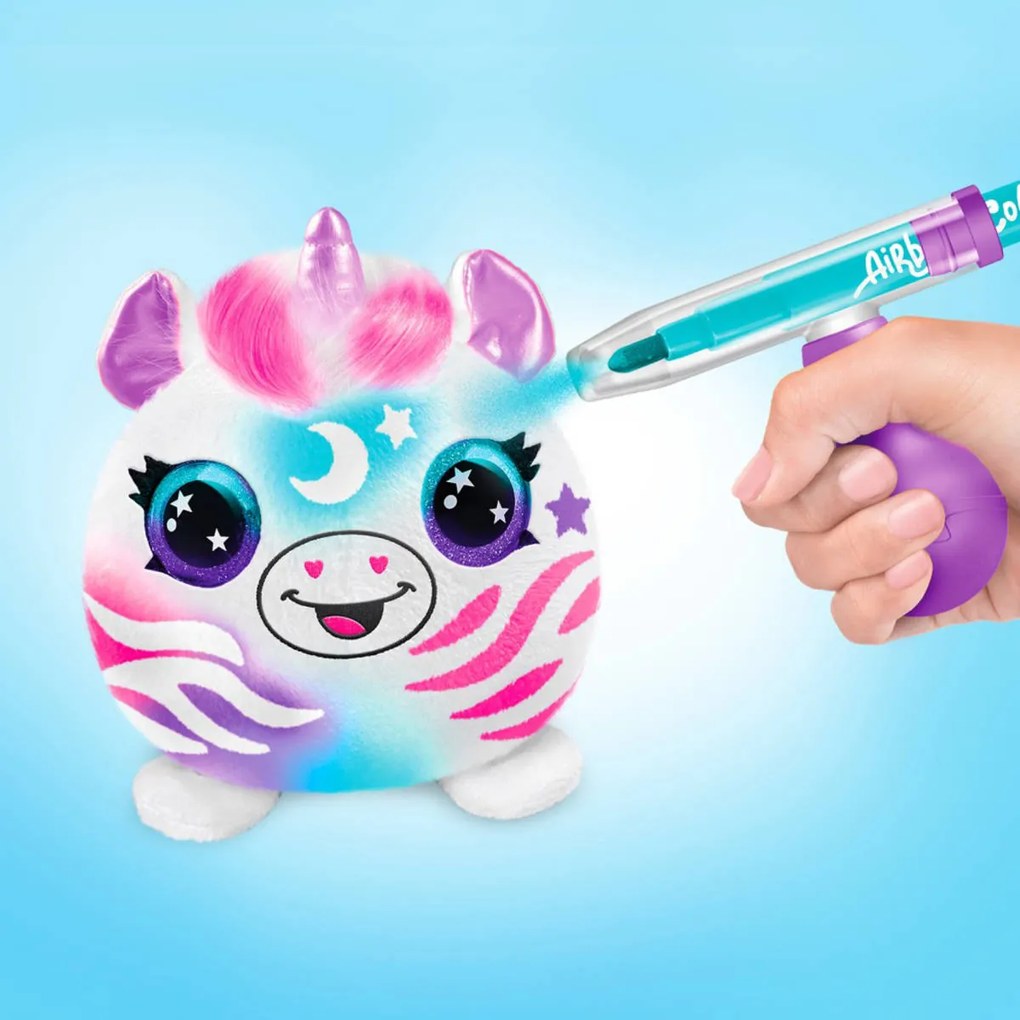 EP Line Airbrush Mini překvapení kreativní set plyšák k vybarvení 6 druhů ofg282