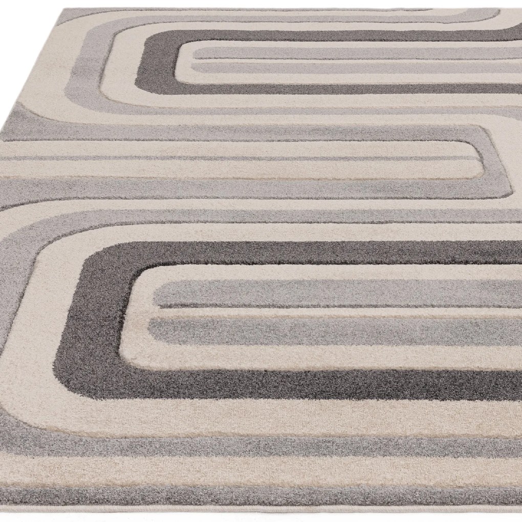 Tribeca Design Kusový koberec Furla Contour Grey Rozměry: 120x170 cm
