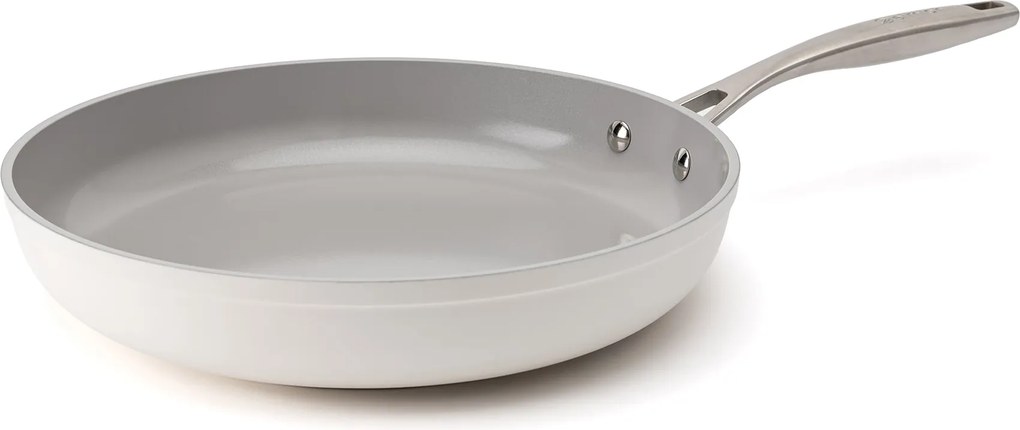 Elmich Nepřilnavá keramická pánev Zen Ø 28 cm - krémově bílá