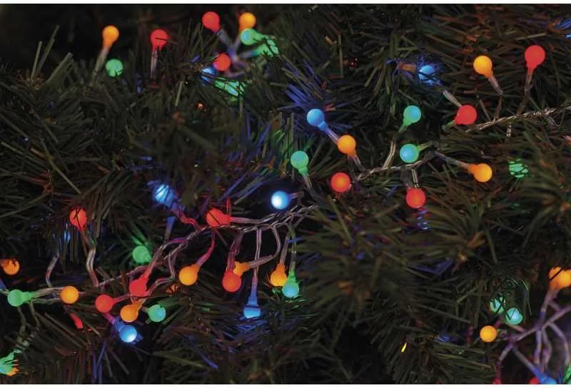 Emos 288 LED řetěz – ježek, 2,4m, multicolor, časovač