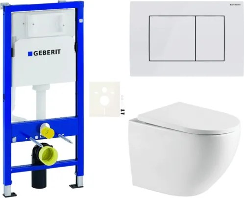 Závěsný WC set Geberit do lehkých stěn / předstěnová SAT SIKOGESREX67D30