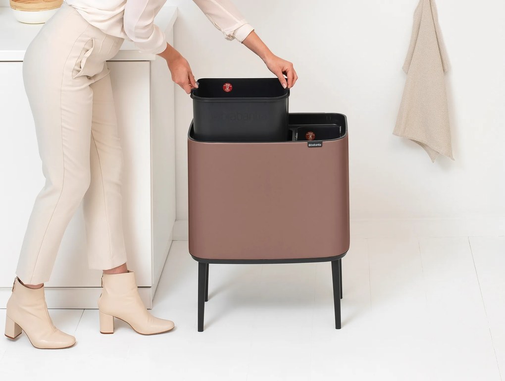 Brabantia BO Touch Bin 11+23L saténově hnědá