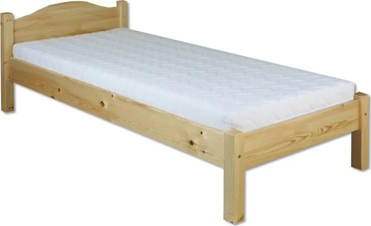 Casarredo - Komfort nábytek Masivní postel KL-124, 80x200, borovice, výběr moření | barva: bez moření borovice