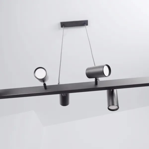 BRILAGI - LED RGBW Stmívatelný lustr na lanku SELE 6xGU10/6,5W/230V černá