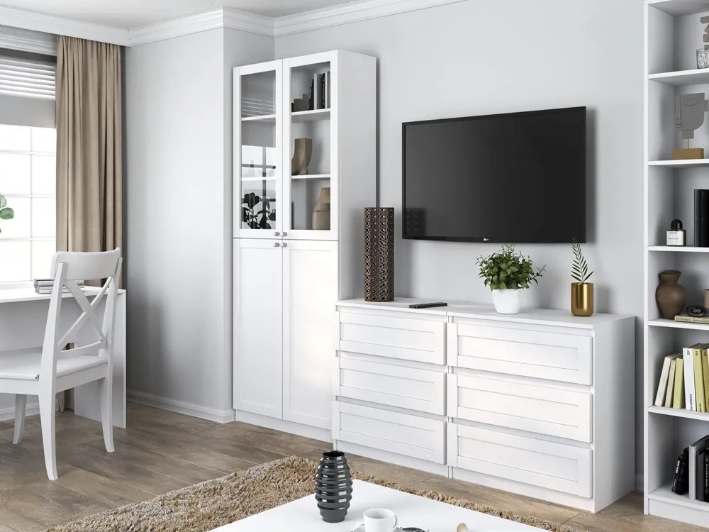TPS Vitrína Pafos 2D2S 80 cm, bílá