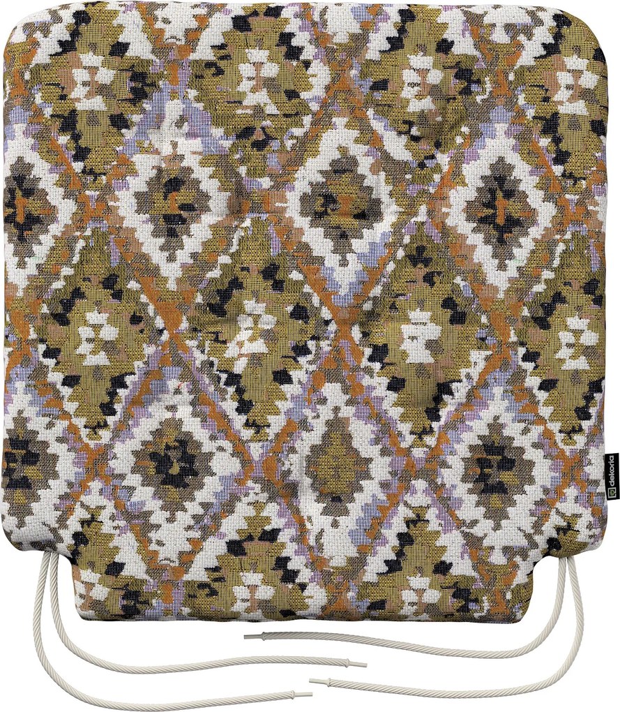 Sedák Olek barva vícebarevná látka pletený vzor, vzorované
