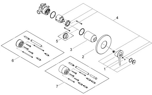 GROHE 29048000 - Sprchová baterie BAUCLASSIC lesklý chrom
