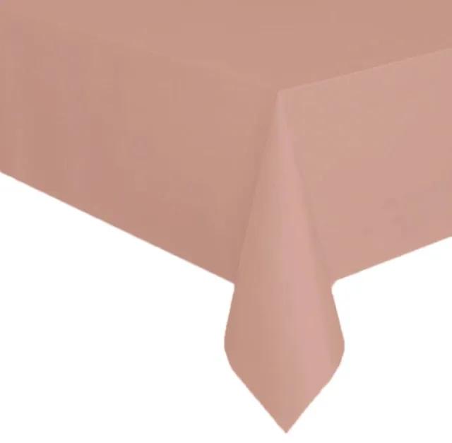 Jednorázový plastový jednobarevný ubrus 137x183 cm (matný) Barva: starorůžová