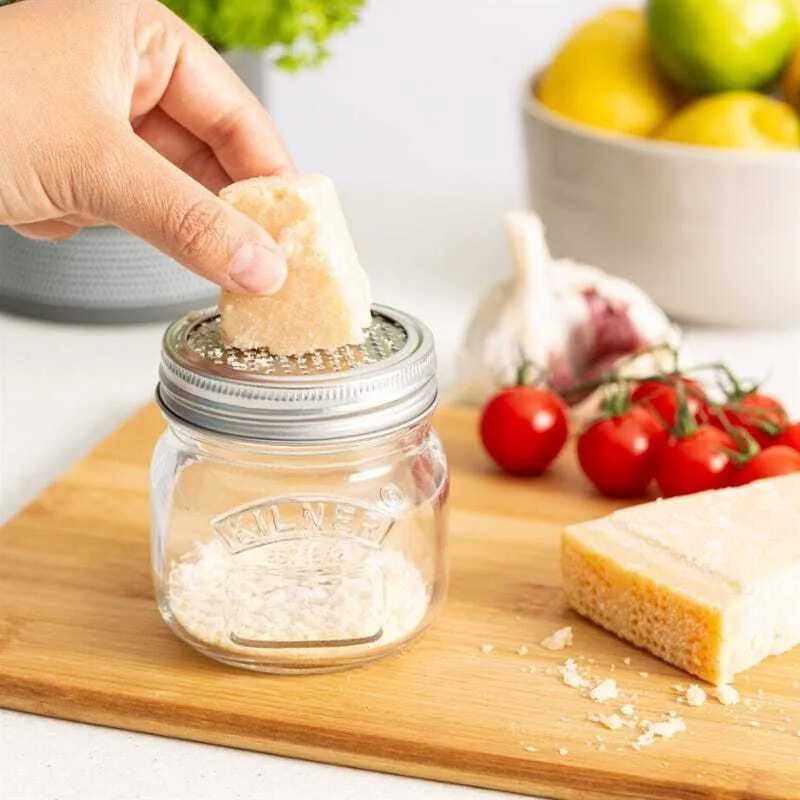 Kilner Create and Make nádoba na skladování se struhadlem na víčku, 0,25 l, 0025.057