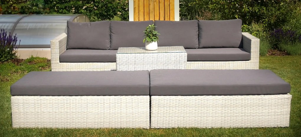 Luxusní zahradní sedací souprava Drammen XL sofa set