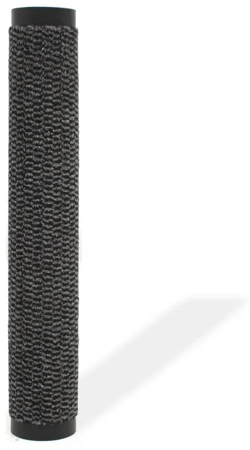 vidaXL Protiprachová obdélníková rohožka všívaná 60x90 cm antracitová