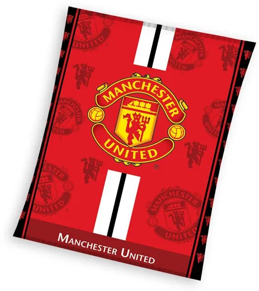 Carbotex Mikropolar fleece deka Manchester United polyester 130/170 cm