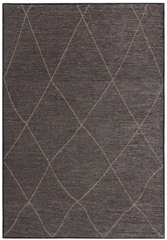 Tribeca Design Kusový koberec Fugali Charcoal Rozměry: 120x170 cm
