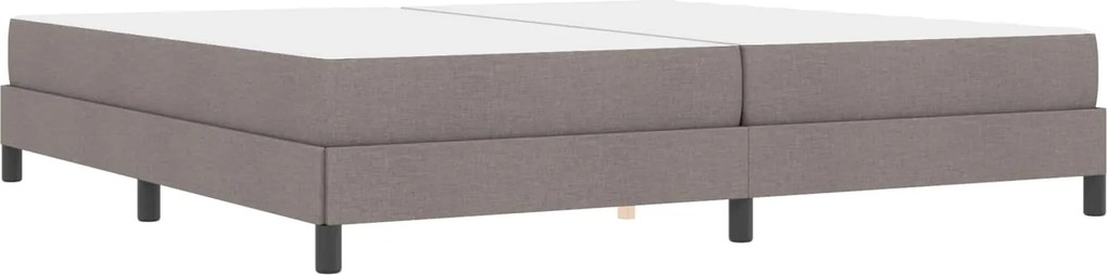Postel s boxspringem Taupe 200 x 200 cm textil 3398518